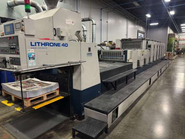 Komori Lithrone L640-LYLX: Advanced Features and Performance Used Presses